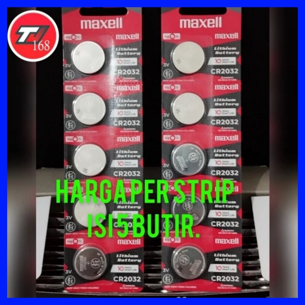 Jual Battery Maxell Cr 2032 Lithium 3v Original Baterai Maxell Batere ...