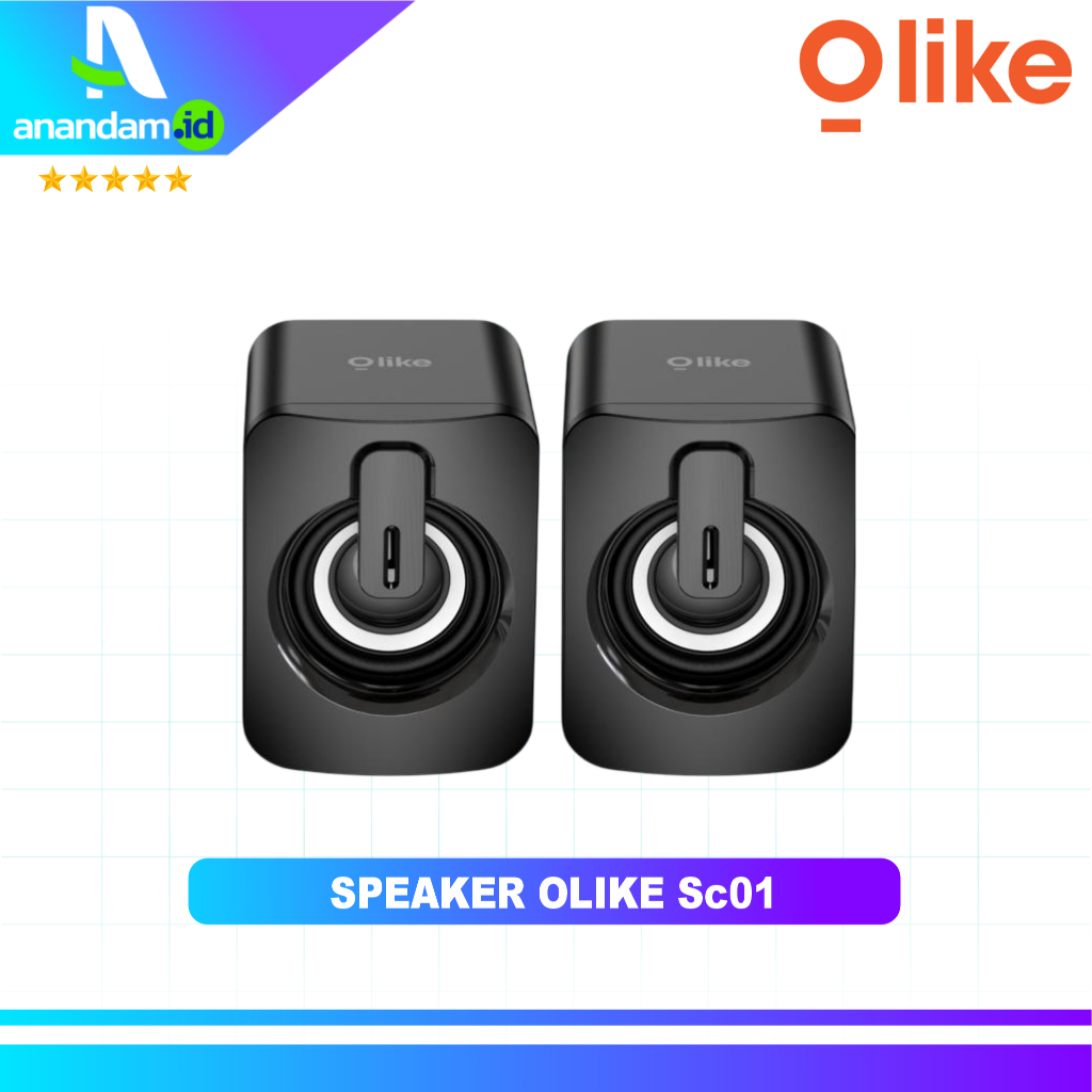 Jual Olike SC01 Multimedia Wired Speaker 4W Subwoofer Stereo Sound ...