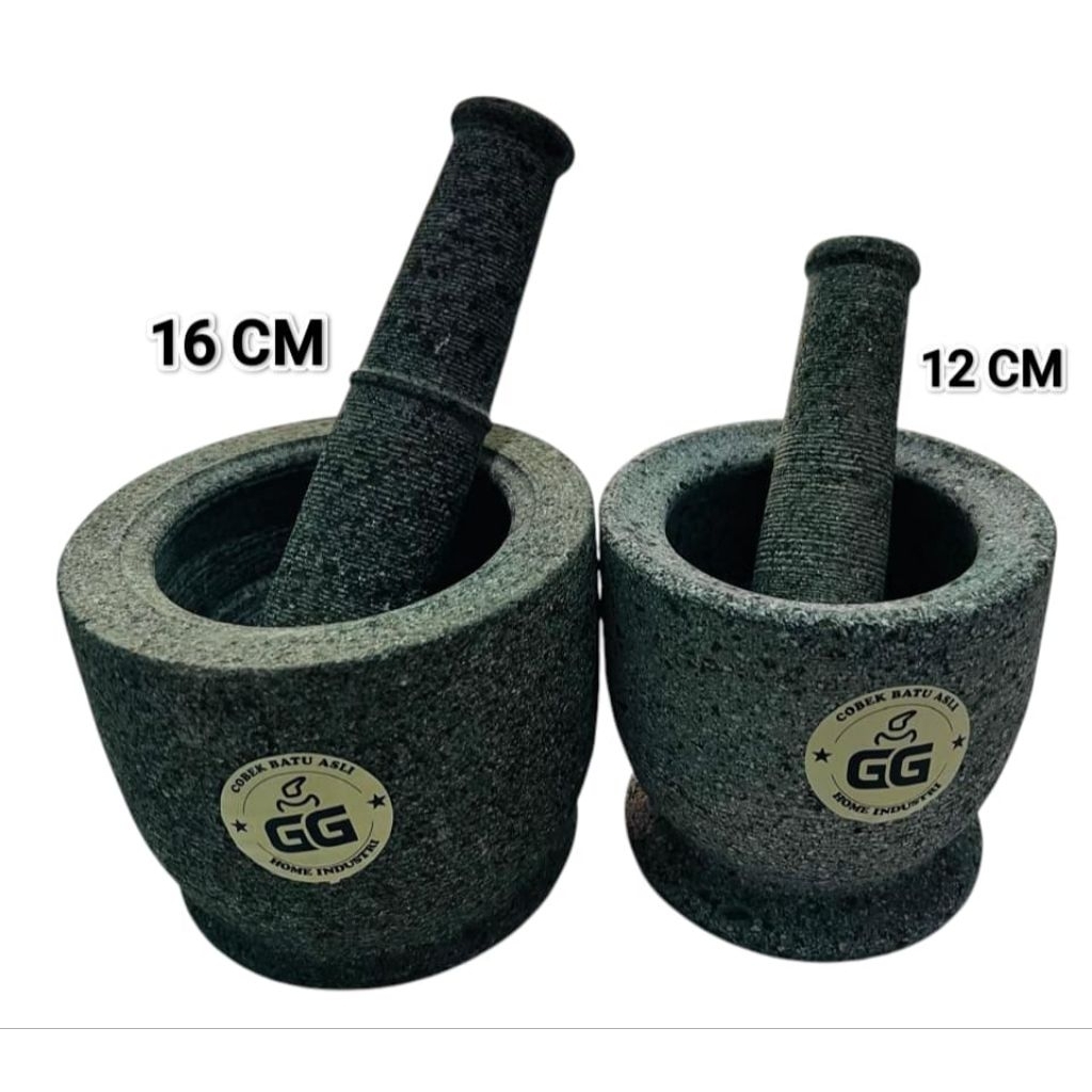 Jual Lumpang Alu Batu Asli 12 & 16 CM Murah | Shopee Indonesia