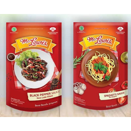 Jual MC LEWIS SAOS 310G (BLACK PAPER DAN SPAGHETTI) | Shopee Indonesia