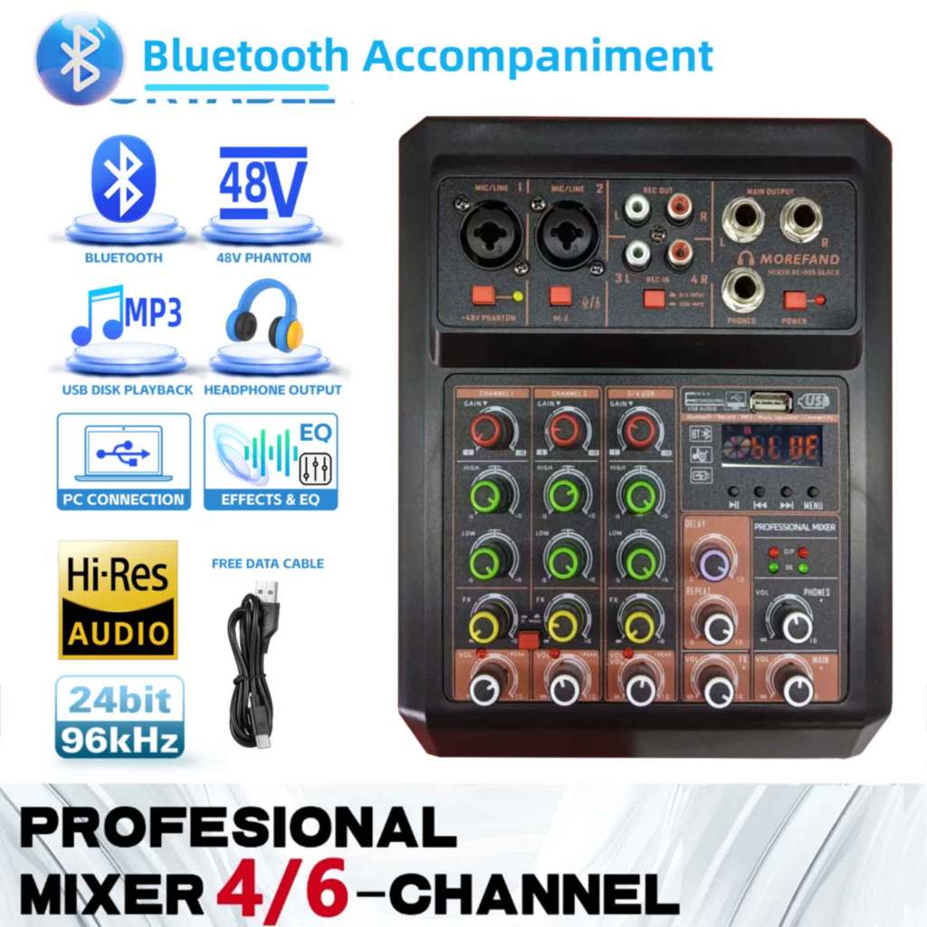 Jual AUDIO MIXER mixer profesional 4 channel/8-channel DJ8 mixer ...