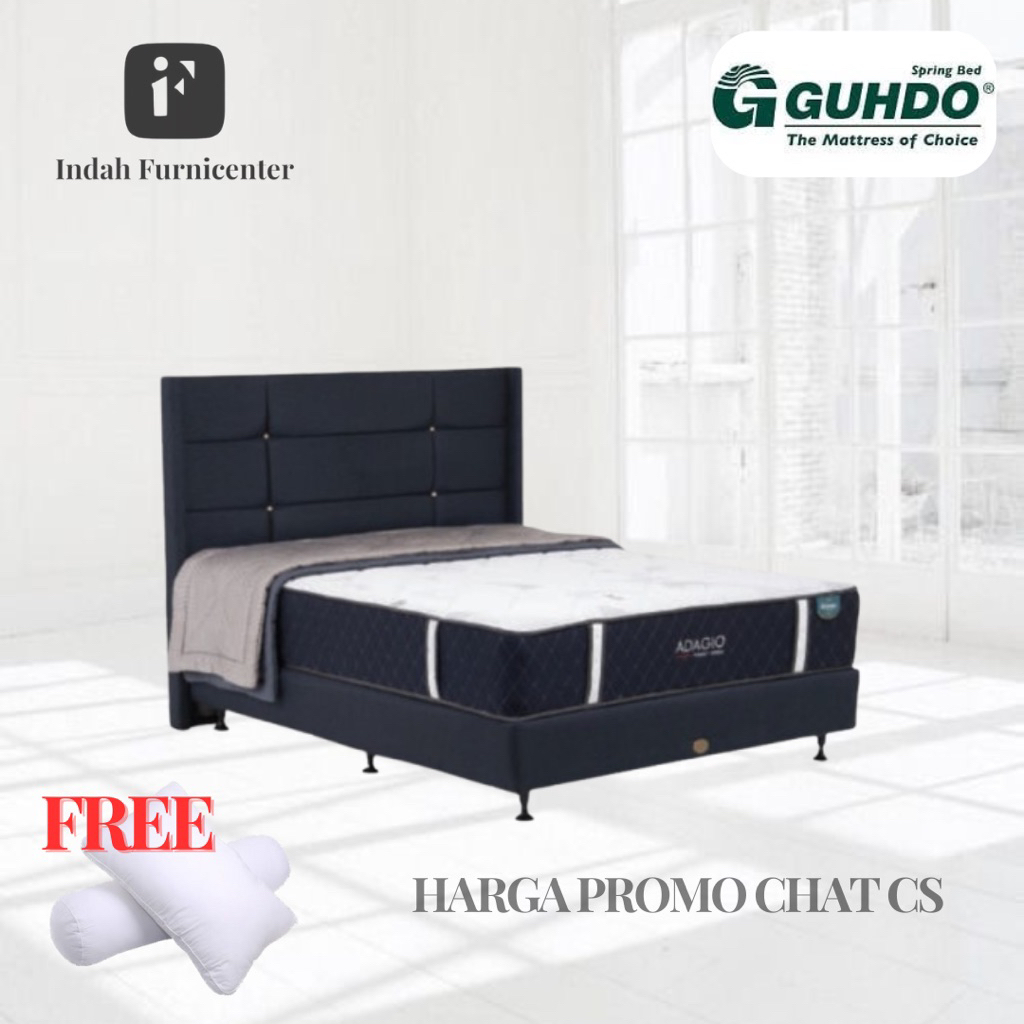 Jual kasur spring bed guhdo adagio pocket 90 120 160 180 140 x 200 ...