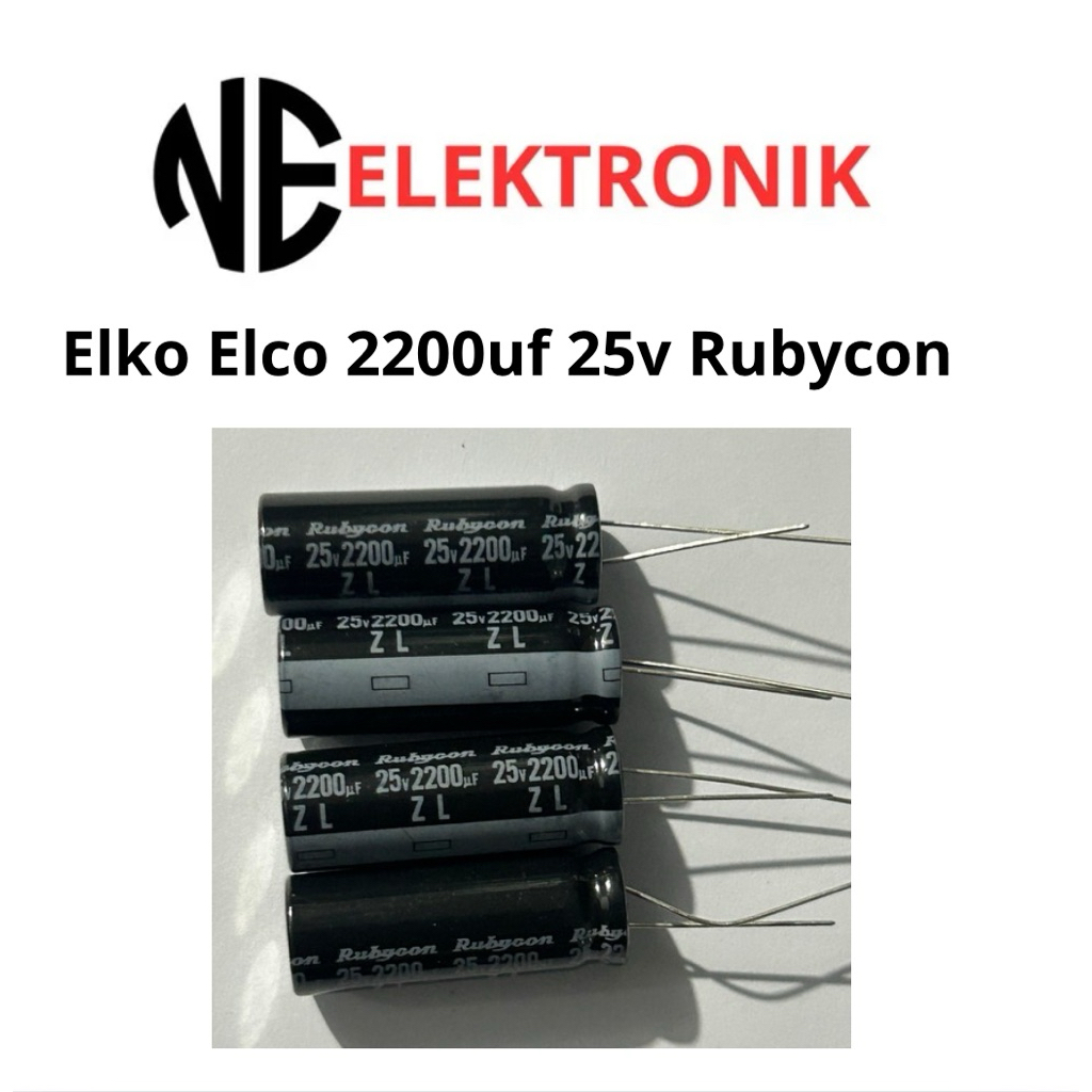 Jual Elko Elco 2200uf 25v Rubycon Original | Shopee Indonesia