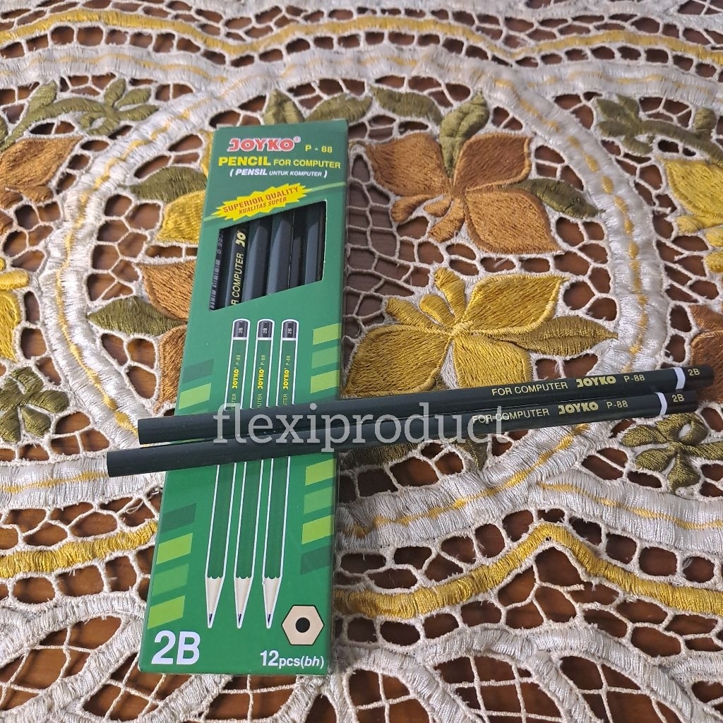 Jual Pensil Kayu 2B JOYKO Isi 12 pcs Original | Shopee Indonesia