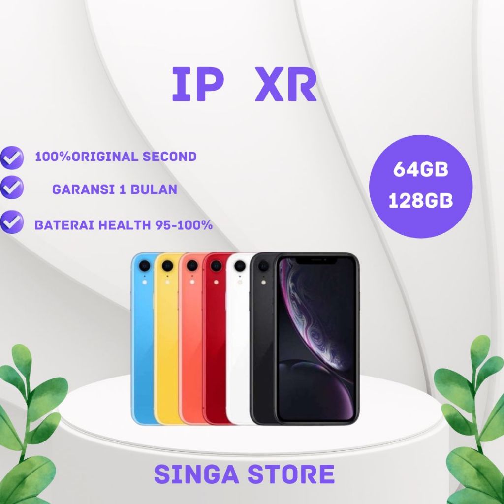 Jual IP XR 256GB/128GB/64GB Kondis Perfect second fullset Mulus Like New 100% AIPHONE XR 128gb ...
