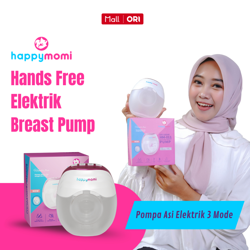 Jual HAPPYMOMI Pompa Asi Elektrik Handsfree Dengan 3 Mode Hisap Kuat ...