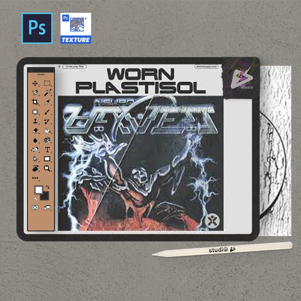 Jual Photoshop Texture - Worn Plastisol Texture Kit 01 by Doron Studio ...