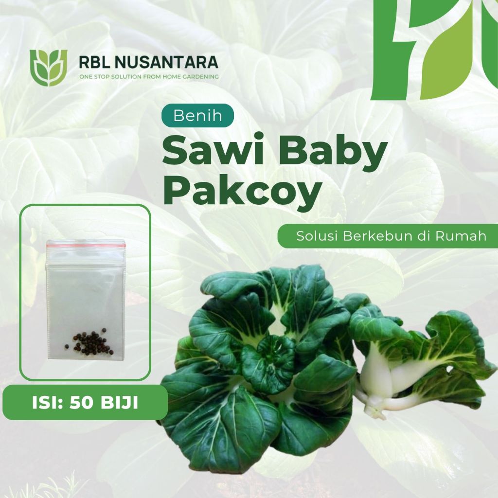 Jual BENIH SAYURAN - 50 Benih Sawi Baby Pakcoy | Shopee Indonesia