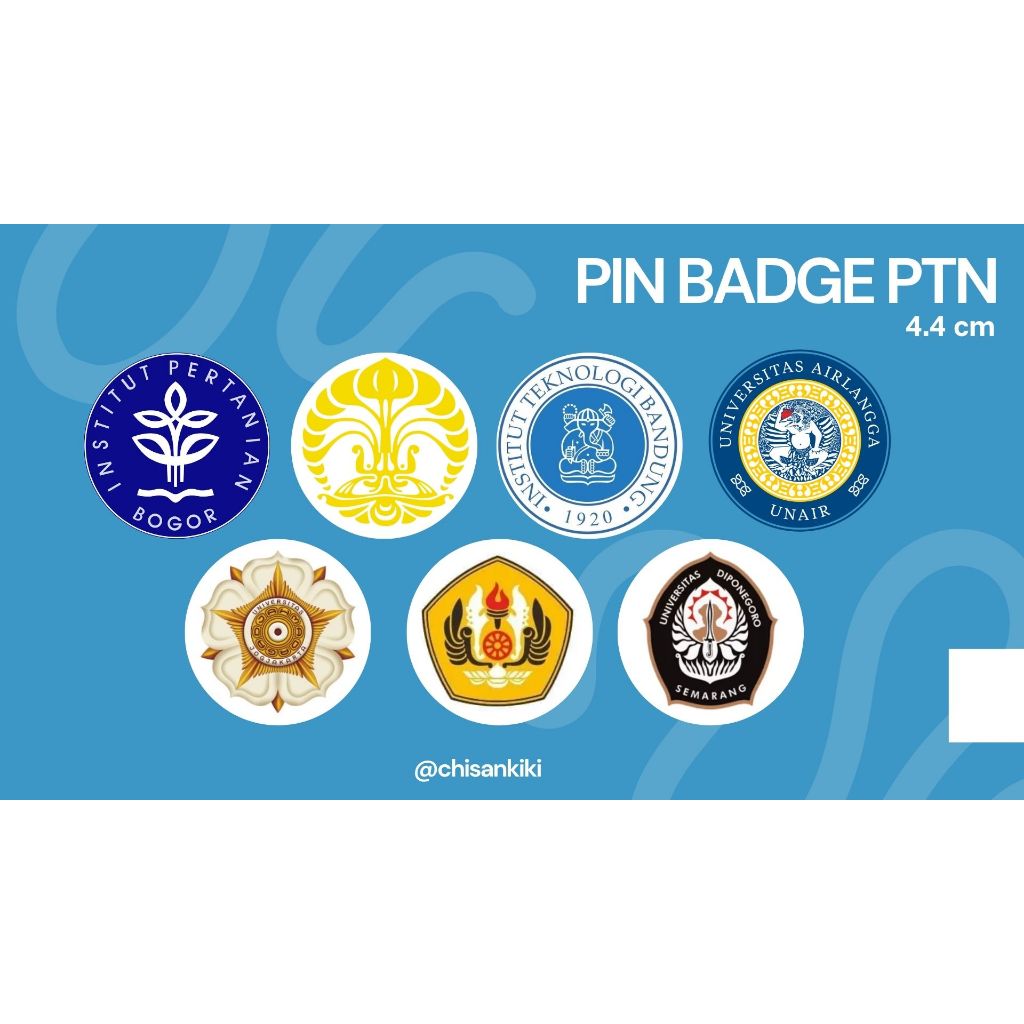 Jual PIN PTN / PIN PENITI AKSESORIS UI ITB ITS UNDIP UNPAD UGM IPB ...