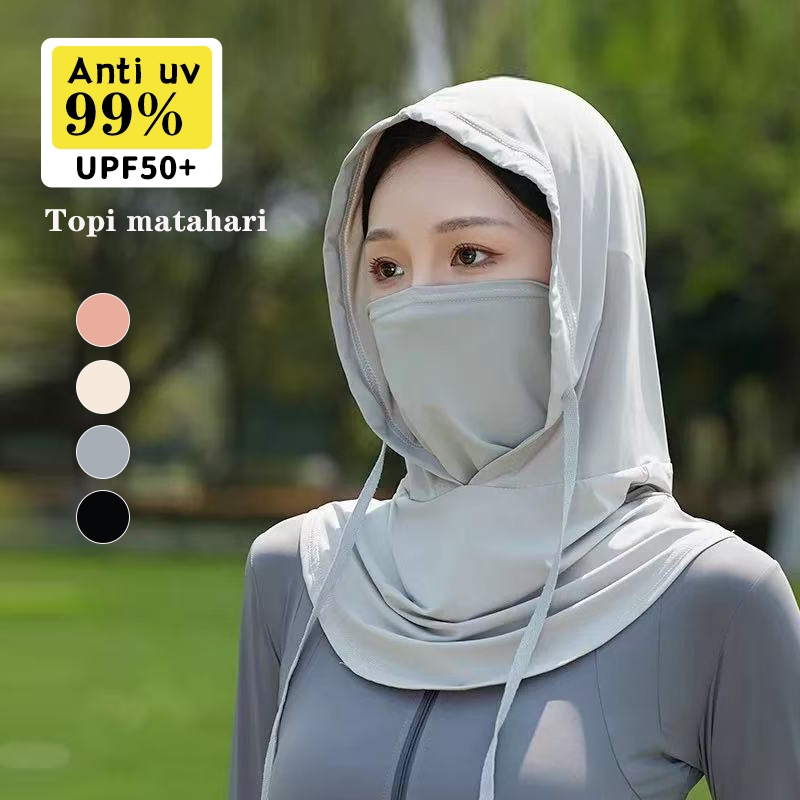 Jual Masker Topi matahari Pelindung UV Pria dan Wanita sepeda motor ...