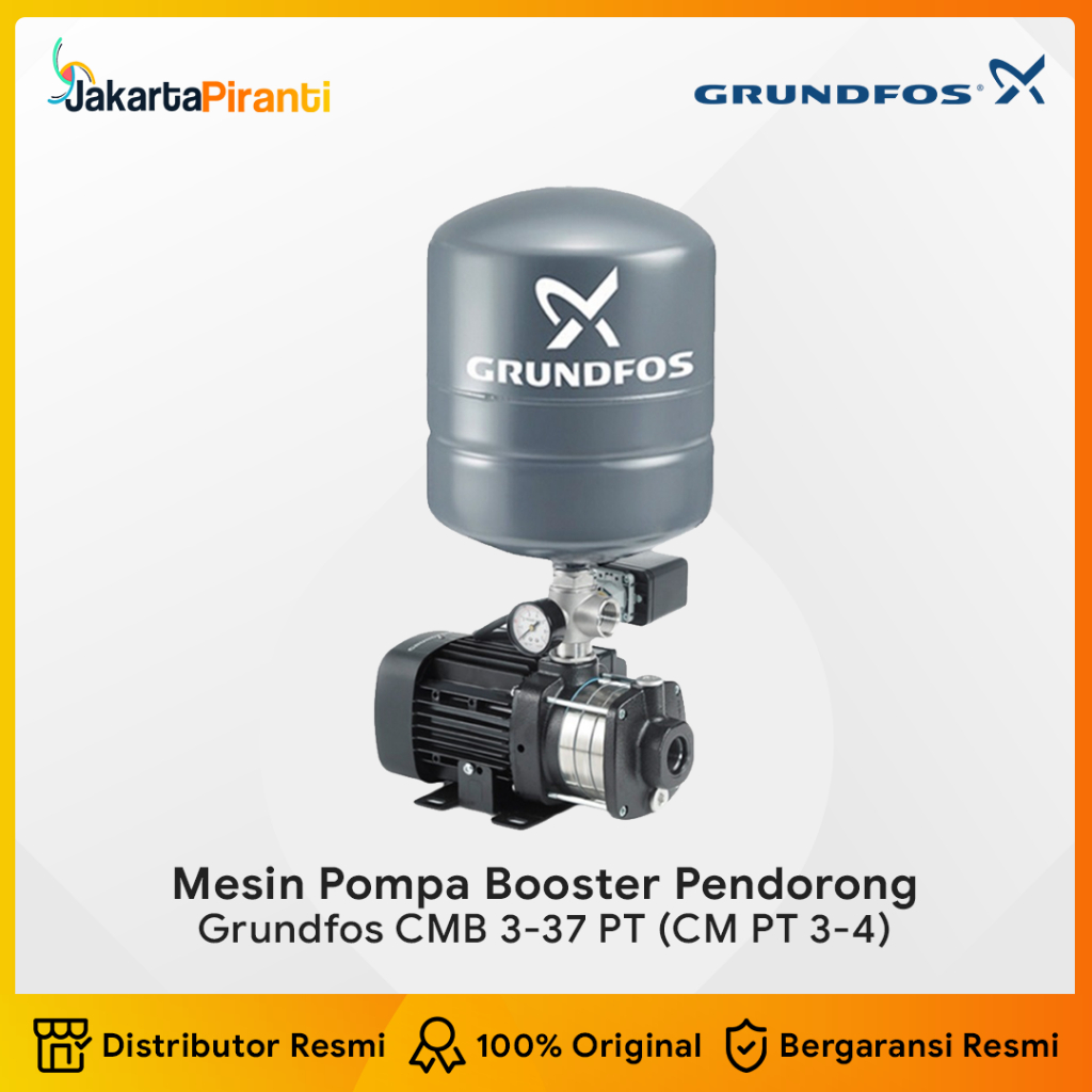 Jual Mesin Pompa Pendorong Booster Pump Multistage Grundfos CM PT 3-4 / CMB 3-37 PT | Shopee ...