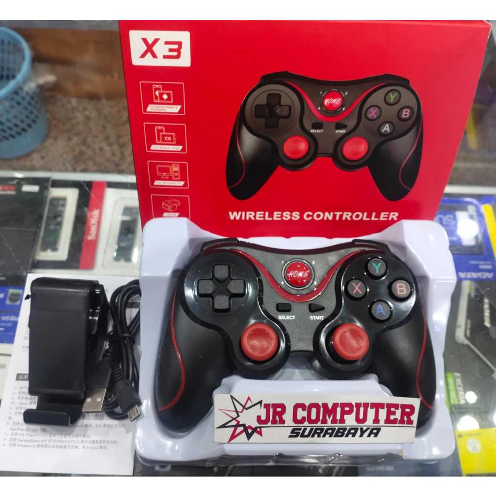 Jual Gamepad Bluetooth Stick X3 Wireless Controller Joystick | Shopee Indonesia