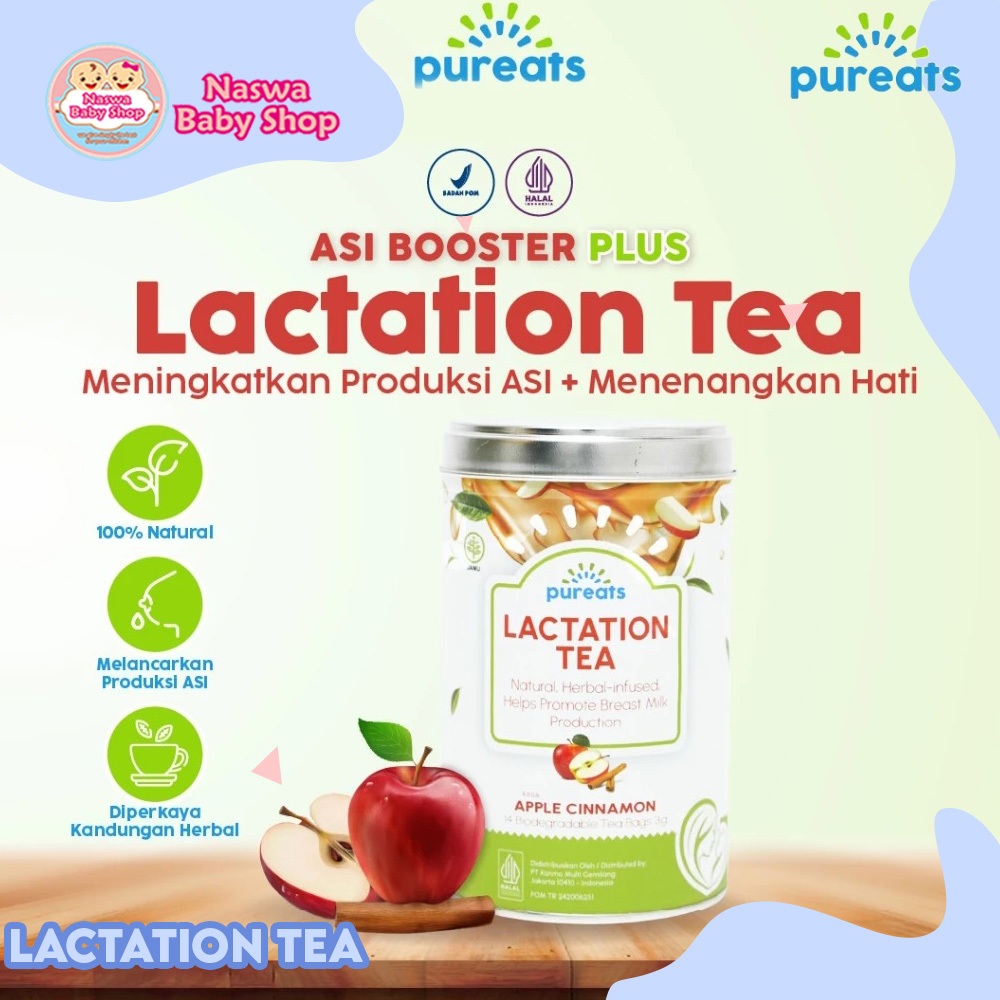 Jual Pureats Lactation Tea Teh Laktasi ASI Booster Plus 3g x 14 Tea ...