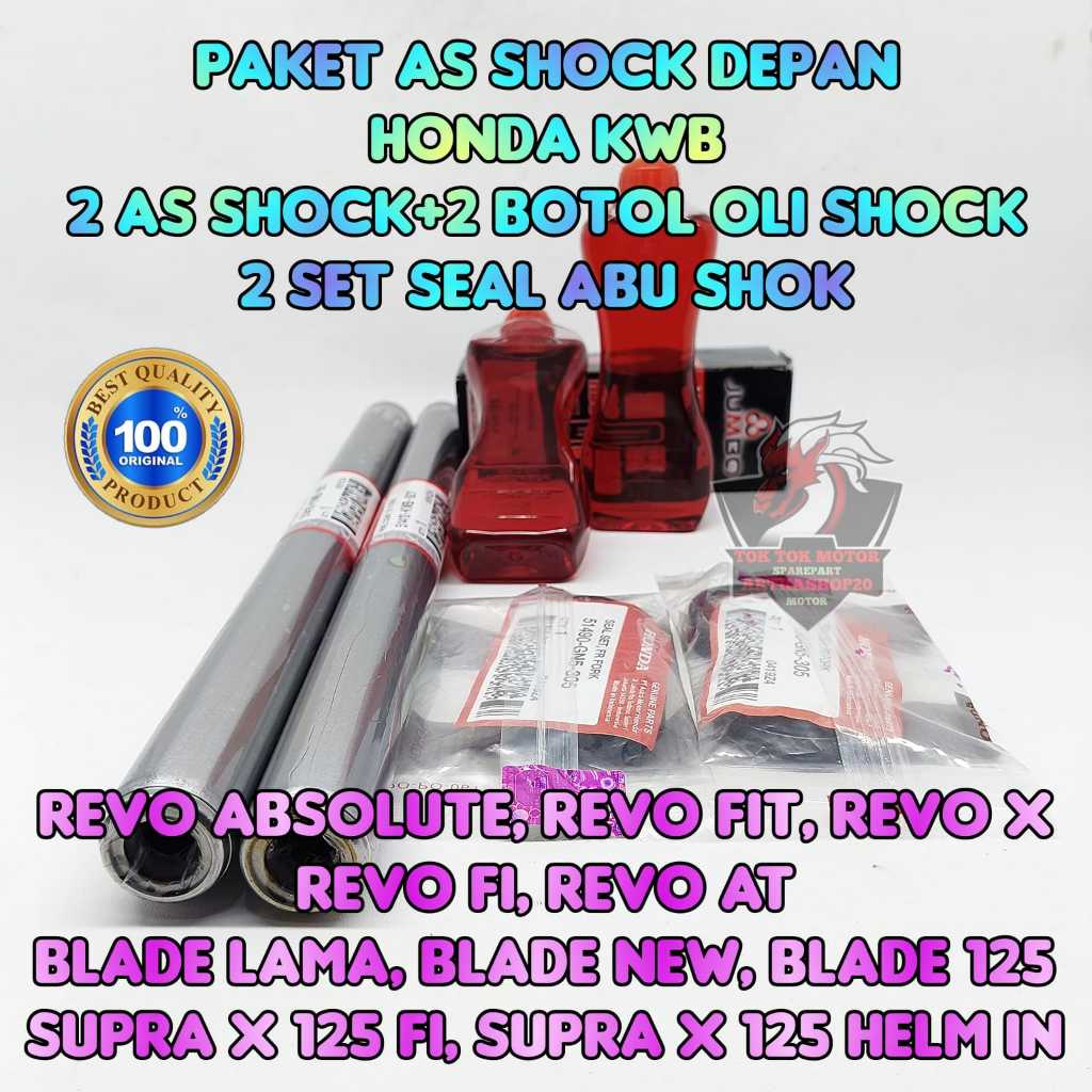 Jual Paket As Shok Depan Asli Original Motor Honda Revo Fit ,Revo X,Revo Fi,Revo Absolute ...