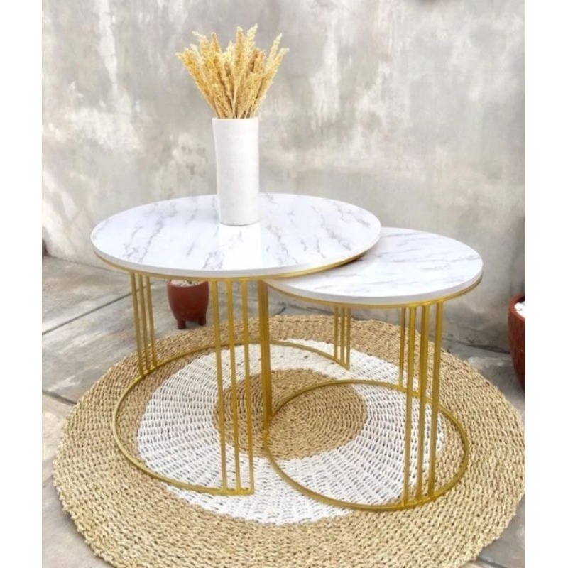 Jual Meja Tamu Kayu HPL meja sofa tamu meja tamu 2 tinggkat Kayu solid ...