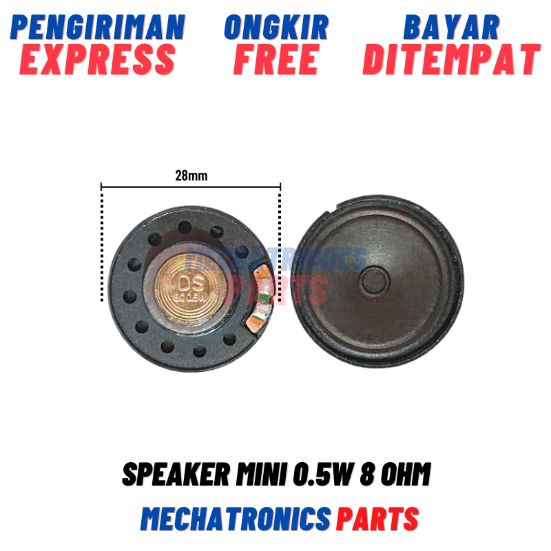 Jual Speaker Mini 0.5W 8 Ohm Dia 40mm Tebal 10mm Mainan | Shopee Indonesia
