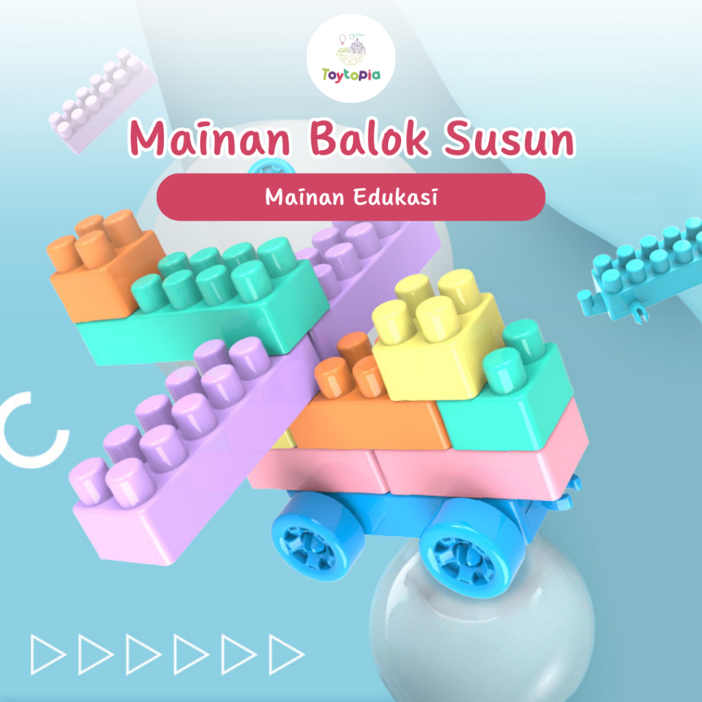 Jual Toytopia Mainan Anak Balok Susun Container Penyimpanan Mainan ...