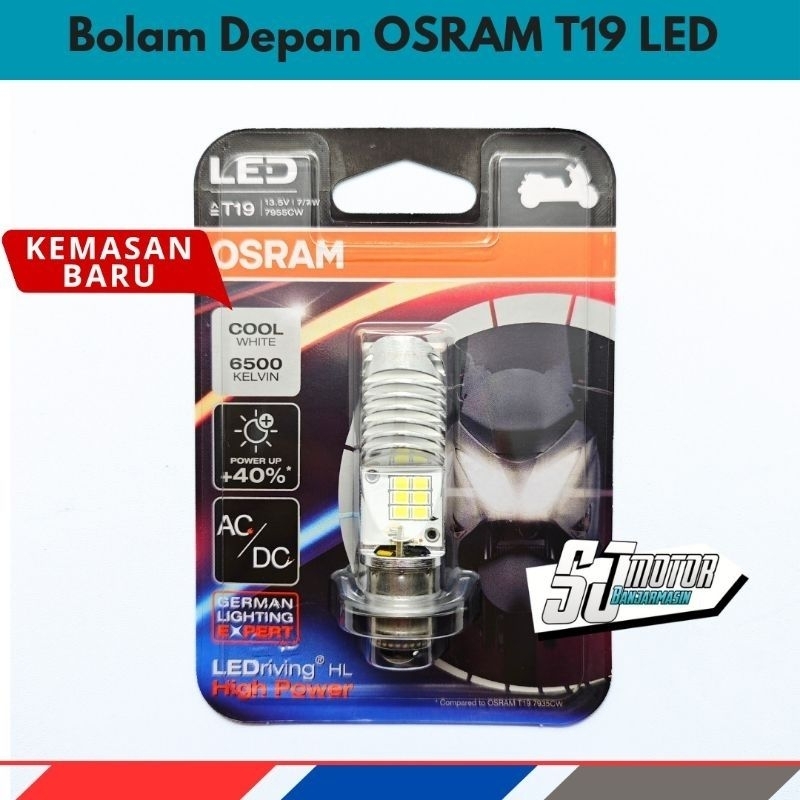 Jual Bolam Bohlam Depan OSRAM LED ORIGINAL T19 13.5 V - 7/7 W - AC/DC ...
