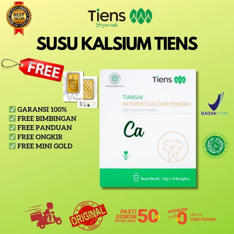 Jual Kalsium Murni Herbal China Tianshi Nutrient Calcium Powder 1 Box ...