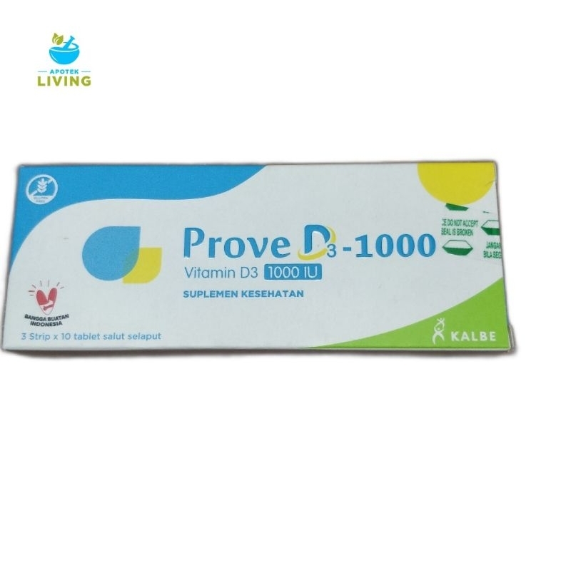 Jual PROVE D3-1000 IU 1 BOX ISI 30 TABLET | Shopee Indonesia