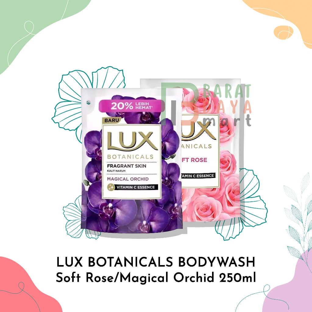 Jual LUX Botanicals Bodywash Soft Rose/Magical Orchid 250ml | Shopee Indonesia
