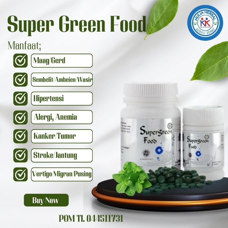 Jual SUPER GREEN FOOD/SGF 600Tabs - Suplemen Multivitamin+Mineral Lengkap Solusi Maag/Gerd ...