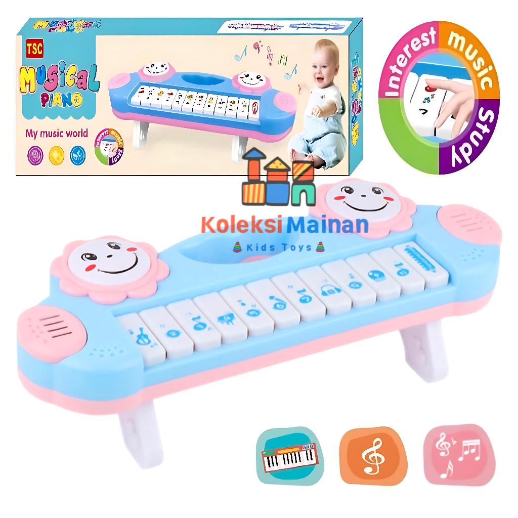 Jual Mainan Musical Piano Edukasi Anak Bayi Alat Musik Keyboard Organ ...