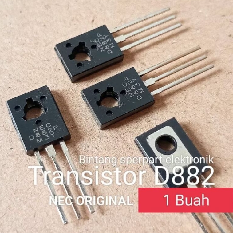 Jual (1 Buah) D882 Original TRANSISTOR D882 NEC TRANSISTOR POWER NPN TO-126 3A 40V TRANSISTOR D ...