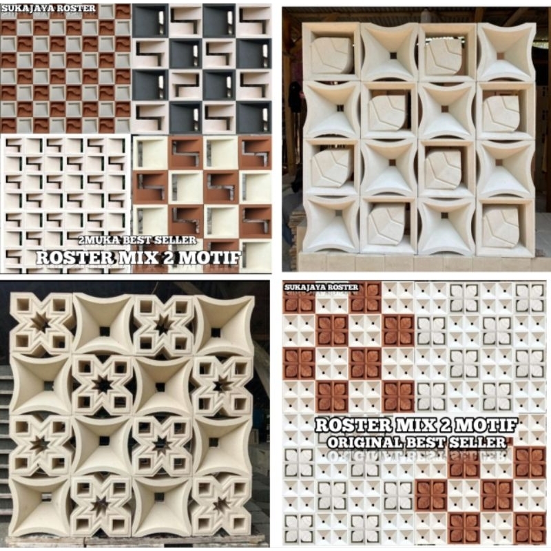 Jual Roster beton minimalis/( 2 Muka)/Roster kombinasi/Roster mix2motif ...