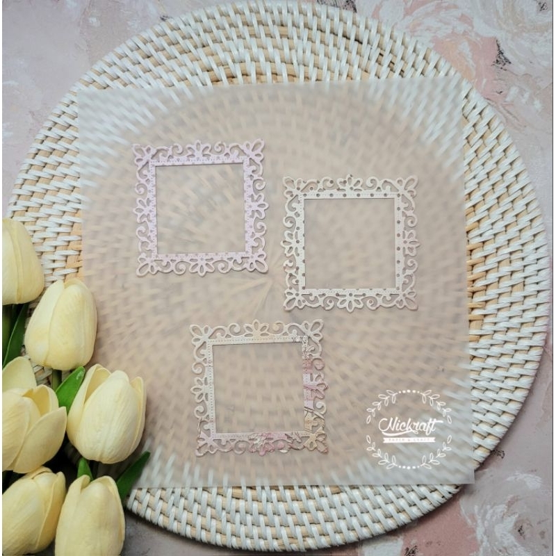 Jual DIE CUT FRAME KOTAK & OVAL UNTUK SCRAPBOOK JOURNALING | Shopee ...