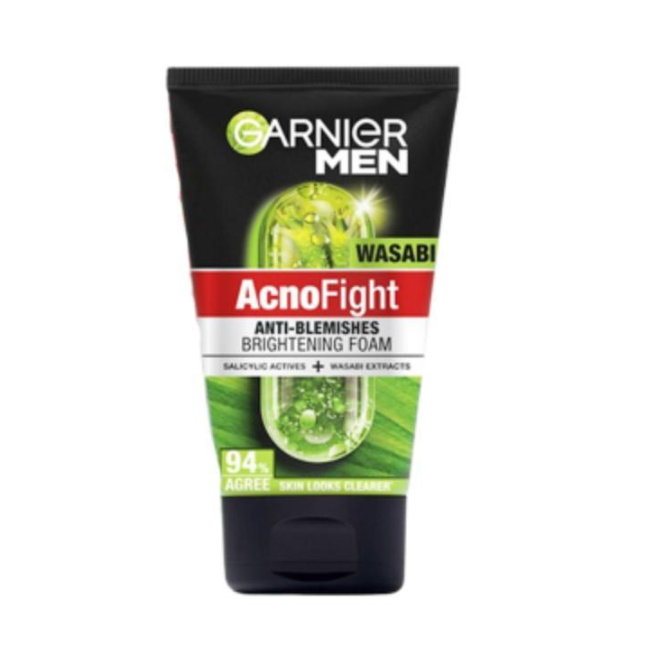 Jual Garnier Men Acno Fight Pembersih Wajah Foam Anti Blemishes Wasabi 100 ml | Shopee Indonesia