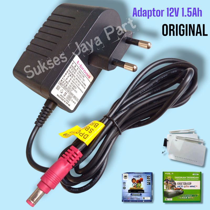 Jual Adaptor 12V 1.5A Murni Adaptor K-Vision Adaptor Original Adaptor ...