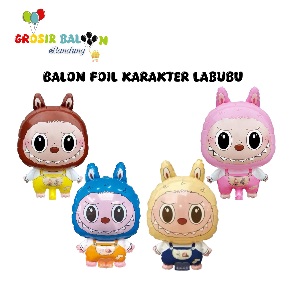 Jual Balon Karakter Labubu Ukuran Medium (TANPA STIK, TIDAK BISA ...