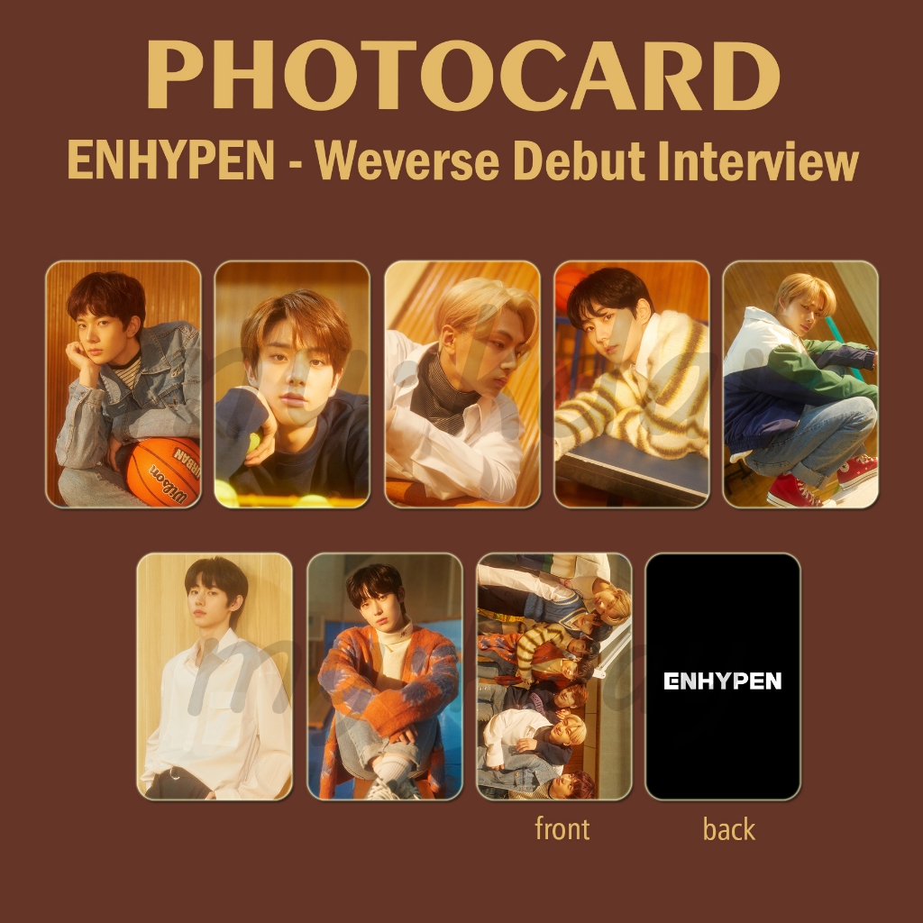 Jual PC-0317, Unofficial Photocard ENHYPEN Weve rse Debut Interview 2 ...