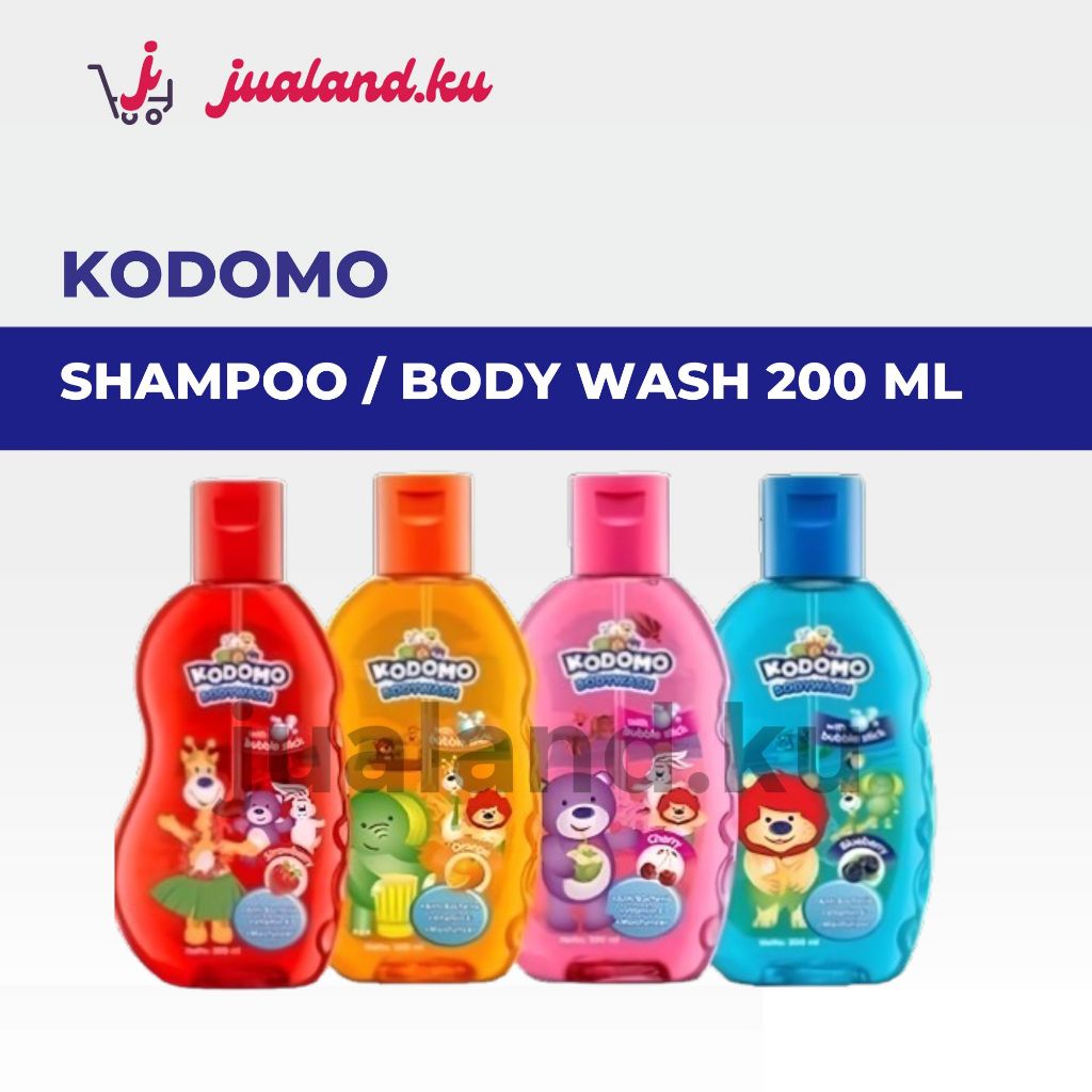 Jual Kodomo Shampoo&Conditioner / Bodywash Sabun Mandi 200 mL Strawberry | Orange | Cherry ...