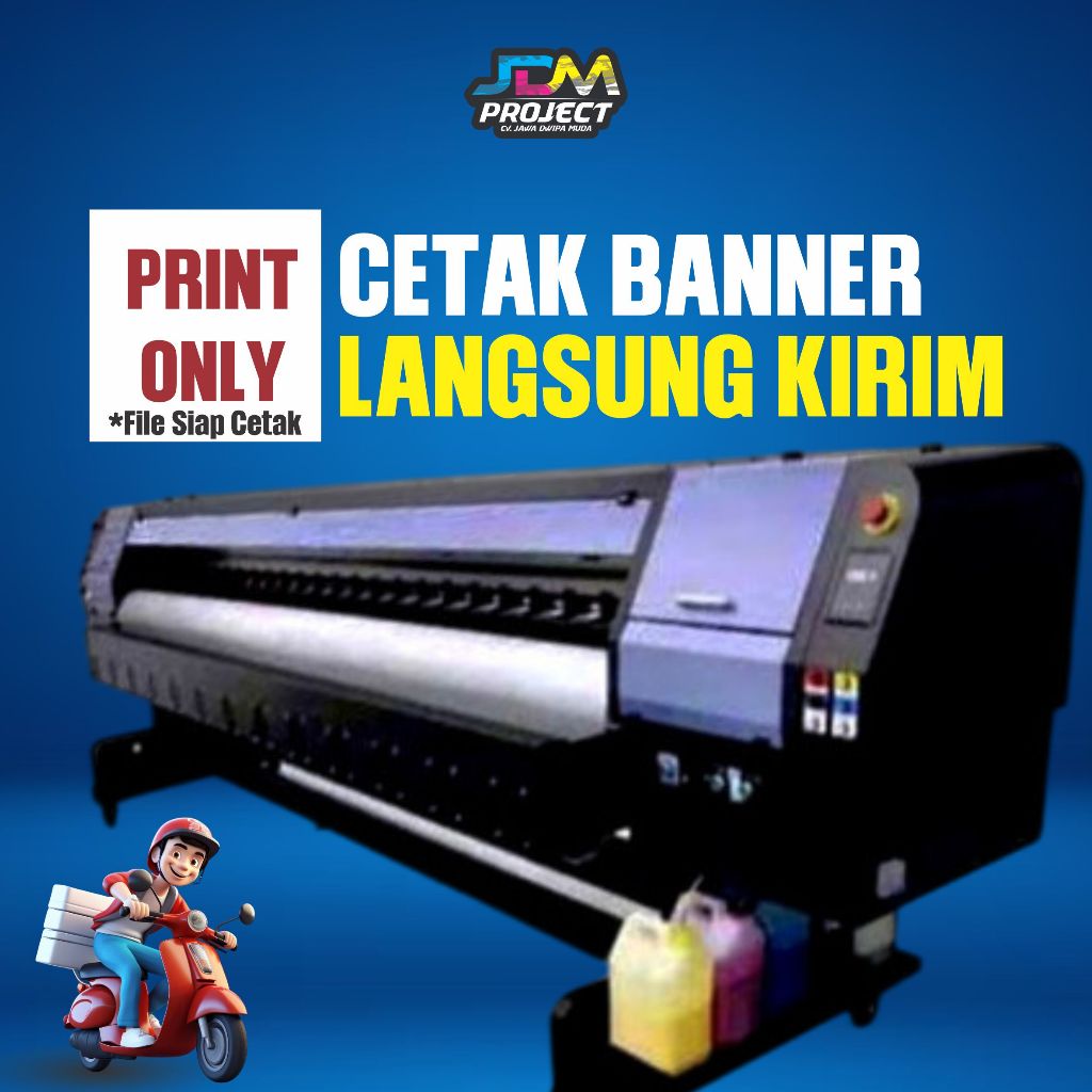 Jual Custom Banner MMT Spanduk Uk 300 x 220 cm Sudah Termasuk Finishing ...