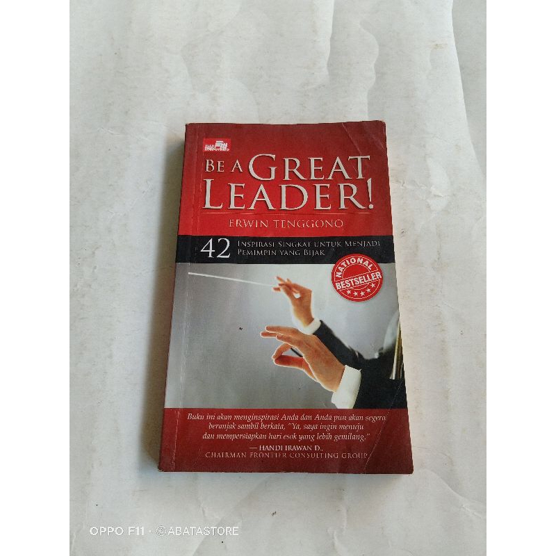 Jual BUKU BE A GREAT LEADER ERWIN TENGGONO | Shopee Indonesia