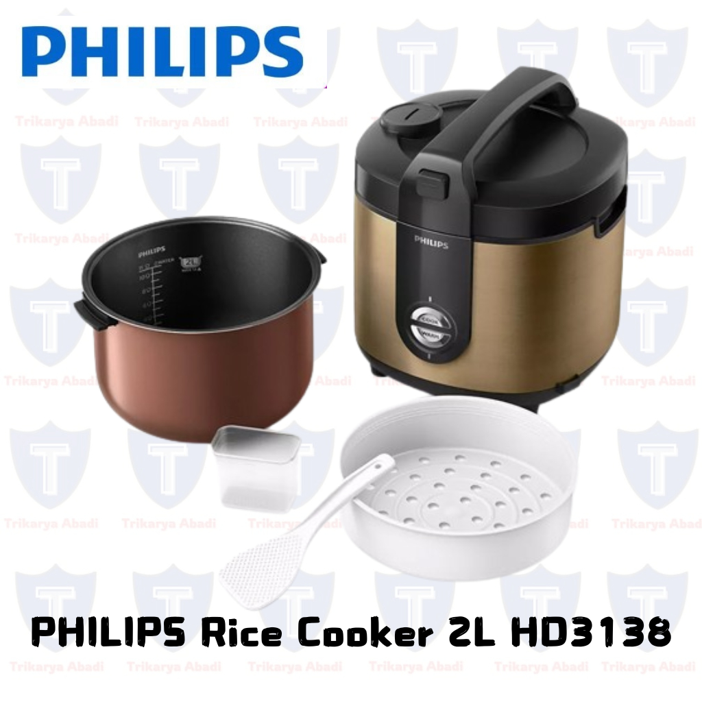 Jual Philips Rice Cooker 2L HD3138/34 - ORI 100% | Shopee Indonesia