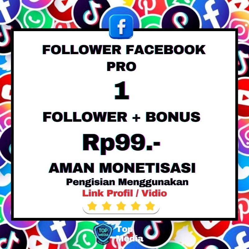 Jual Follower Facebook Pro Follower Follower Facebook Murah | Shopee ...