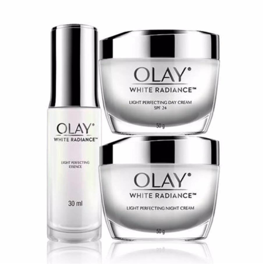 Jual OLAY White Radiance Light Perfecting Day SPF 24 | Night Cream 50 g ...