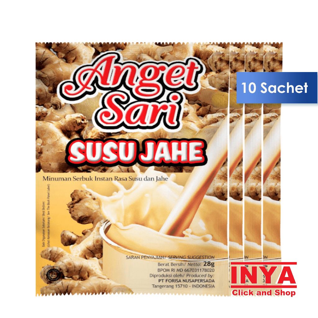Jual Anget Sari Susu Jahe 10x25gr Renceng - Minuman Serbuk Jahe ...