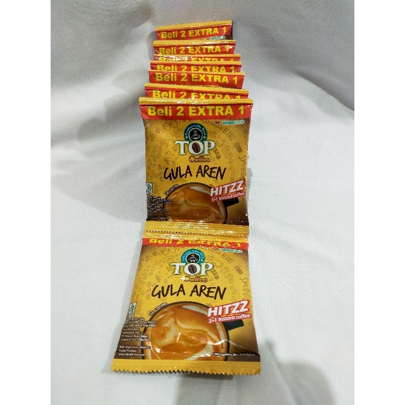 Jual kopi Top coffe gula aren 22g ( 1 renteng isi 15pc) | Shopee Indonesia
