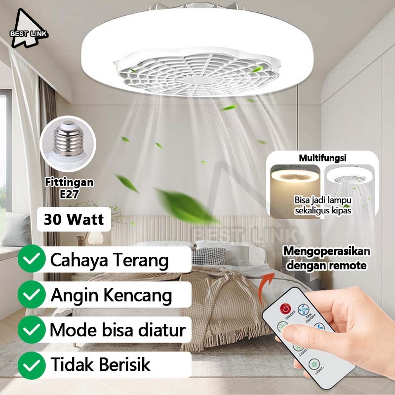 Jual Lampu kipas angin /kipas angin remote control /Lampu LED Kipas ...