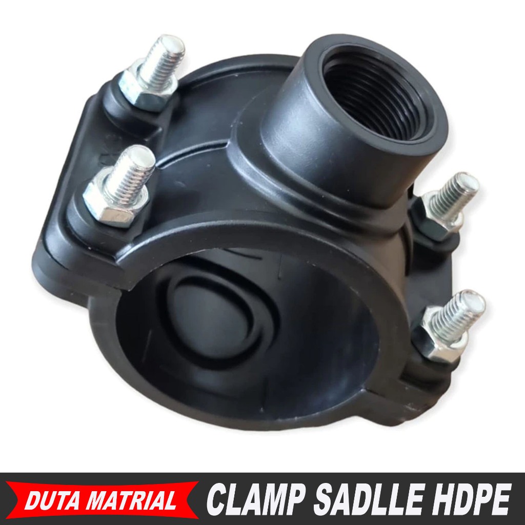 Jual Clamp Saddle Hdpe 90mm x 50 mm PN 16 | Fitting HDPE Clam Sadle 3" x 1,5" inch ( 90mm X 50mm ...