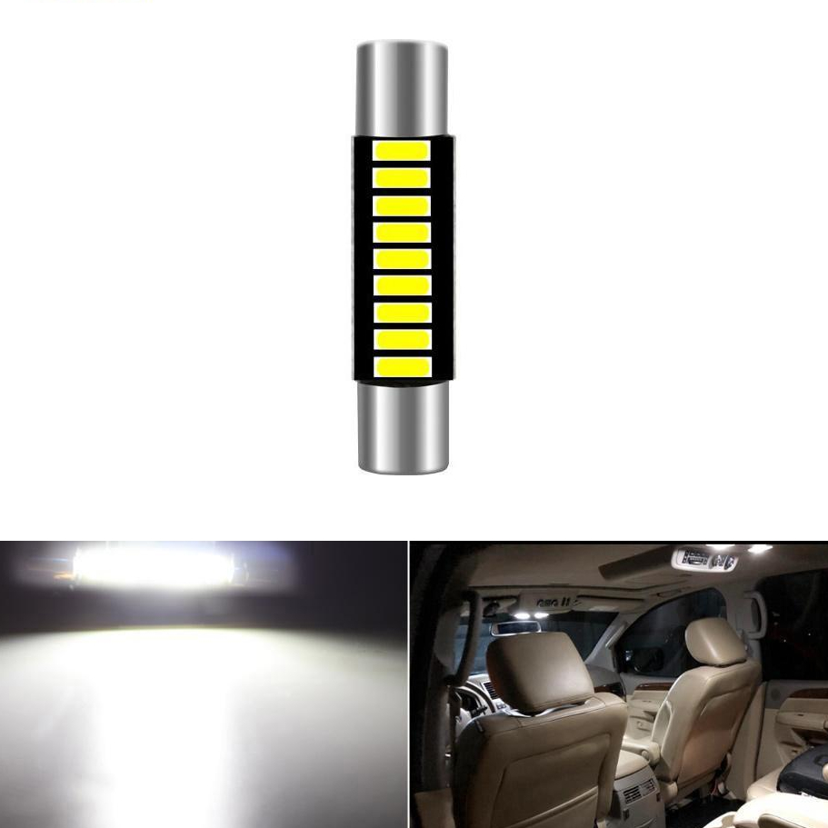 Jual Lampu LED Sun Visor Roof TV Plafon Mobil model Festoon Tabung Fuse ...