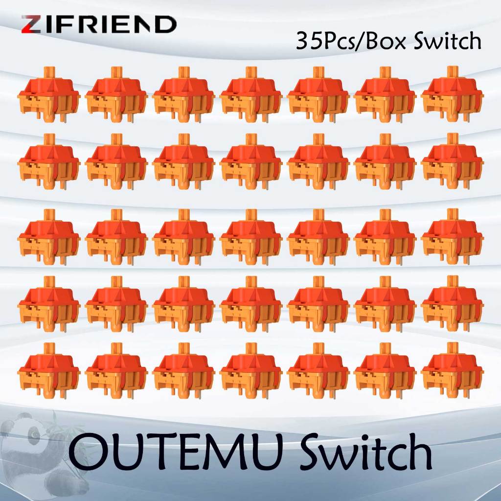 Jual Outemu 5pin Orange switch for Mechanical keyboard dust-proof ...