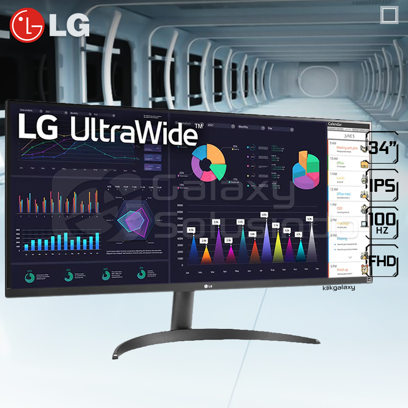 Jual LG 34WQ500-B FHD IPS 34 Inch 100Hz 5ms Freesync UltraWide Gaming ...