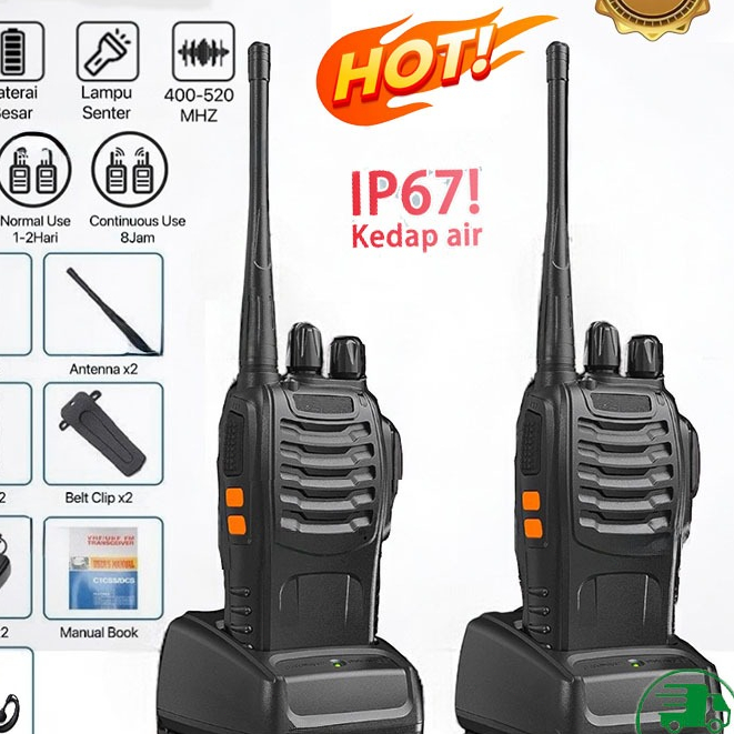 Jual [Beli 1 Gratis 1] BF888S Walkie Talkie UHF 400 470MHz 888s ...