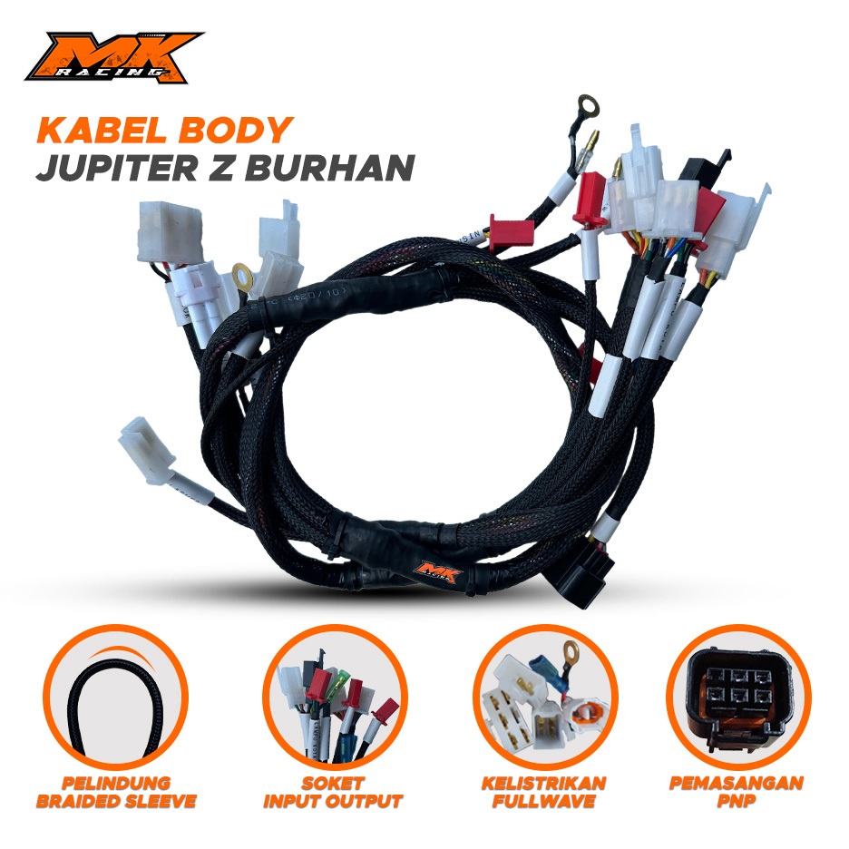 Jual MK Racing Kabel Body Jupiter Z Burhan Fullwave Tatanan Rapih Serat ...
