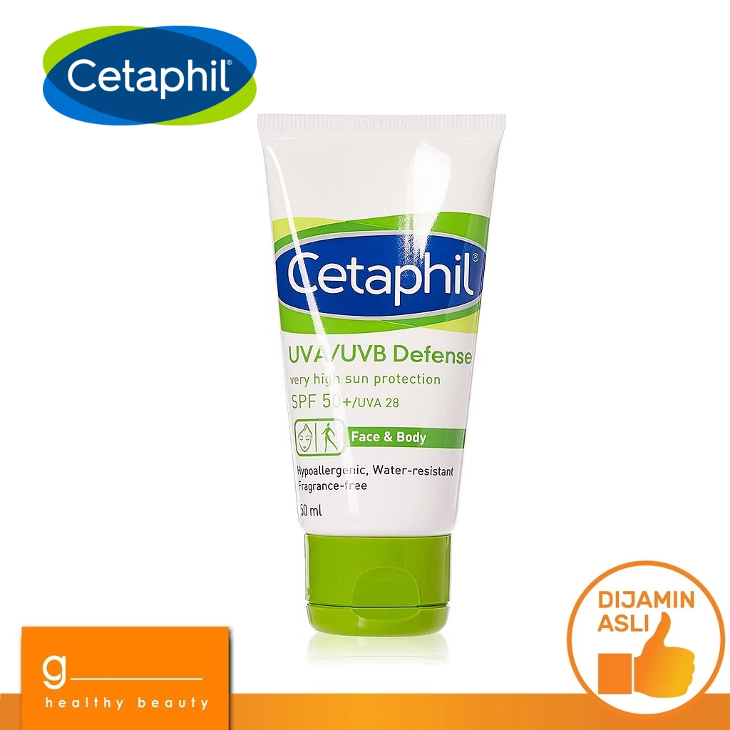 Jual Cetaphil UVA/UVB Defense sunscreen SPF50+ PA++++ 50ml / Cetaphil Sunscreen For Face And ...
